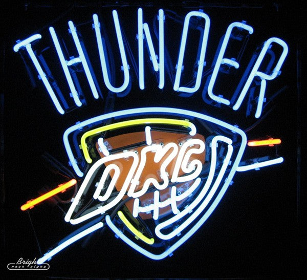Oklahoma City Thunder Neon Sign only $339.99 - Signs - O – BrightNeonSigns